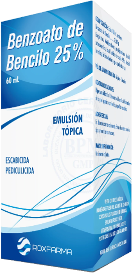 Benzoato de Bencilo 25% x 60ml Emulsion Topica | Drofarma